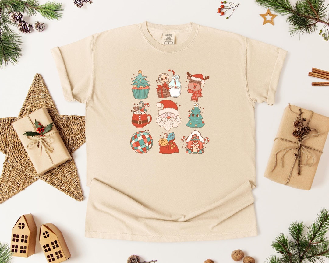 Retro Christmas Sweatshirt, Vintage Christmas Shirt, Santa Claus Shirt ...