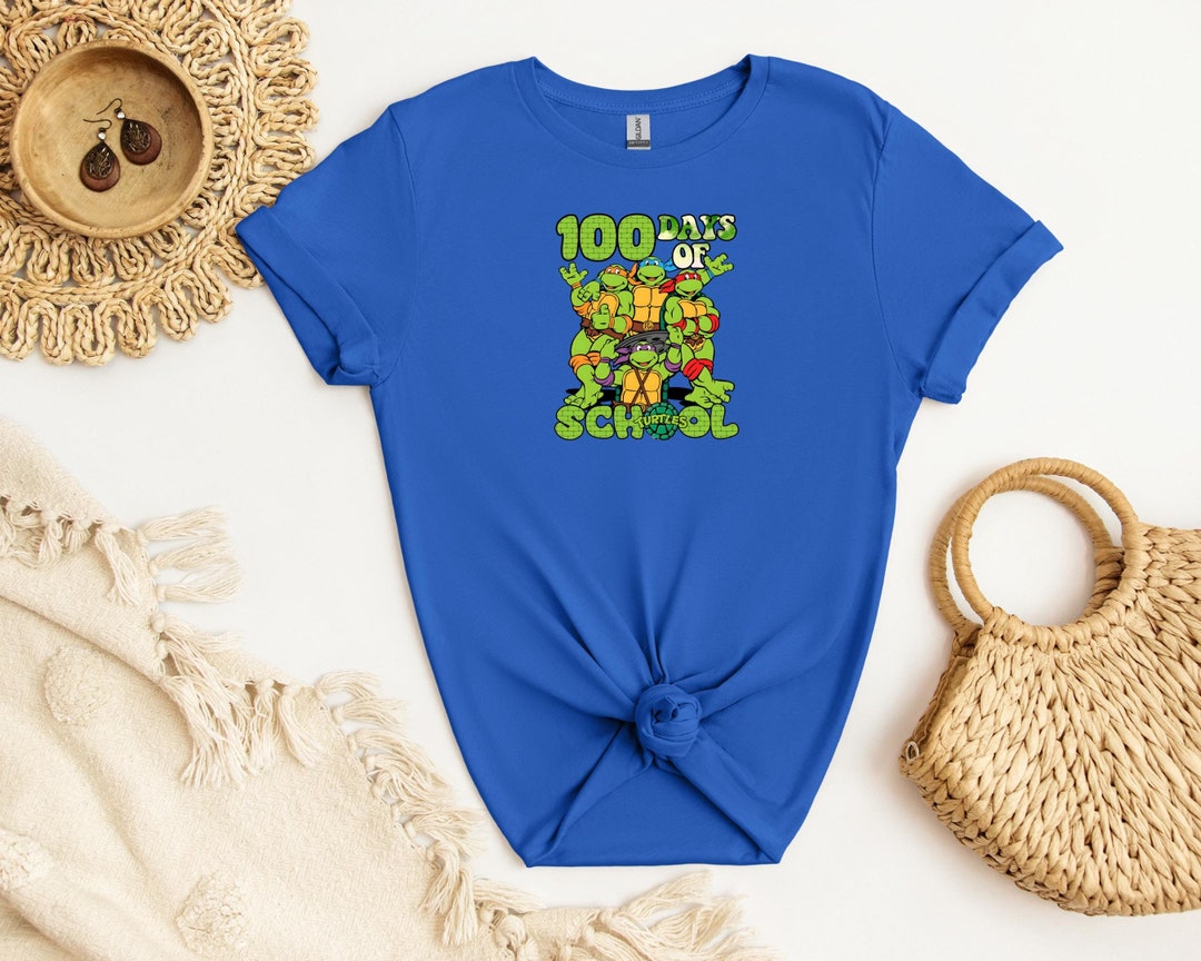 Turtles 100 Days of School Shirt, Turtles School T Shirt, Turtles ...