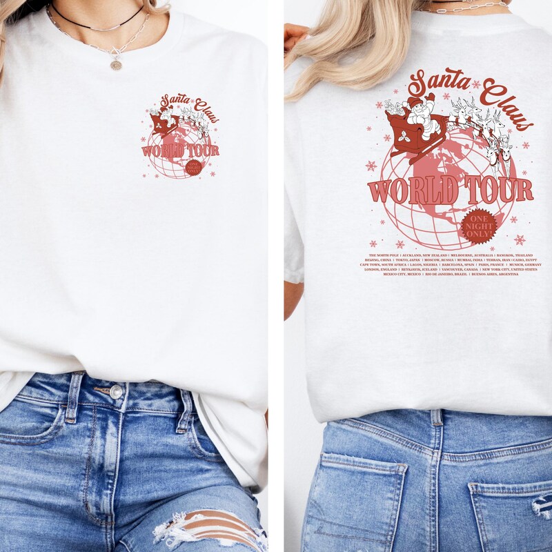 Christmas Graphic Tees - Etsy