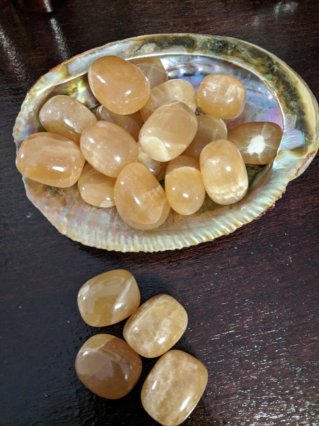 Caramel Calcite Tumbled - Etsy