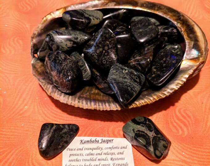 Kambaba Jasper Tumbled Stone | Etsy