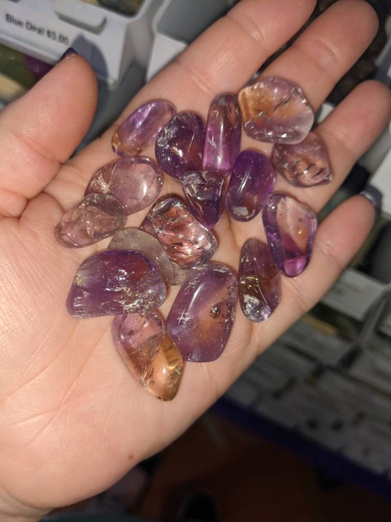 Ametrine Tumbled Stone - Etsy
