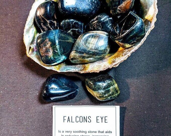 Falcons Eye (blue Tigers Eye) - Etsy