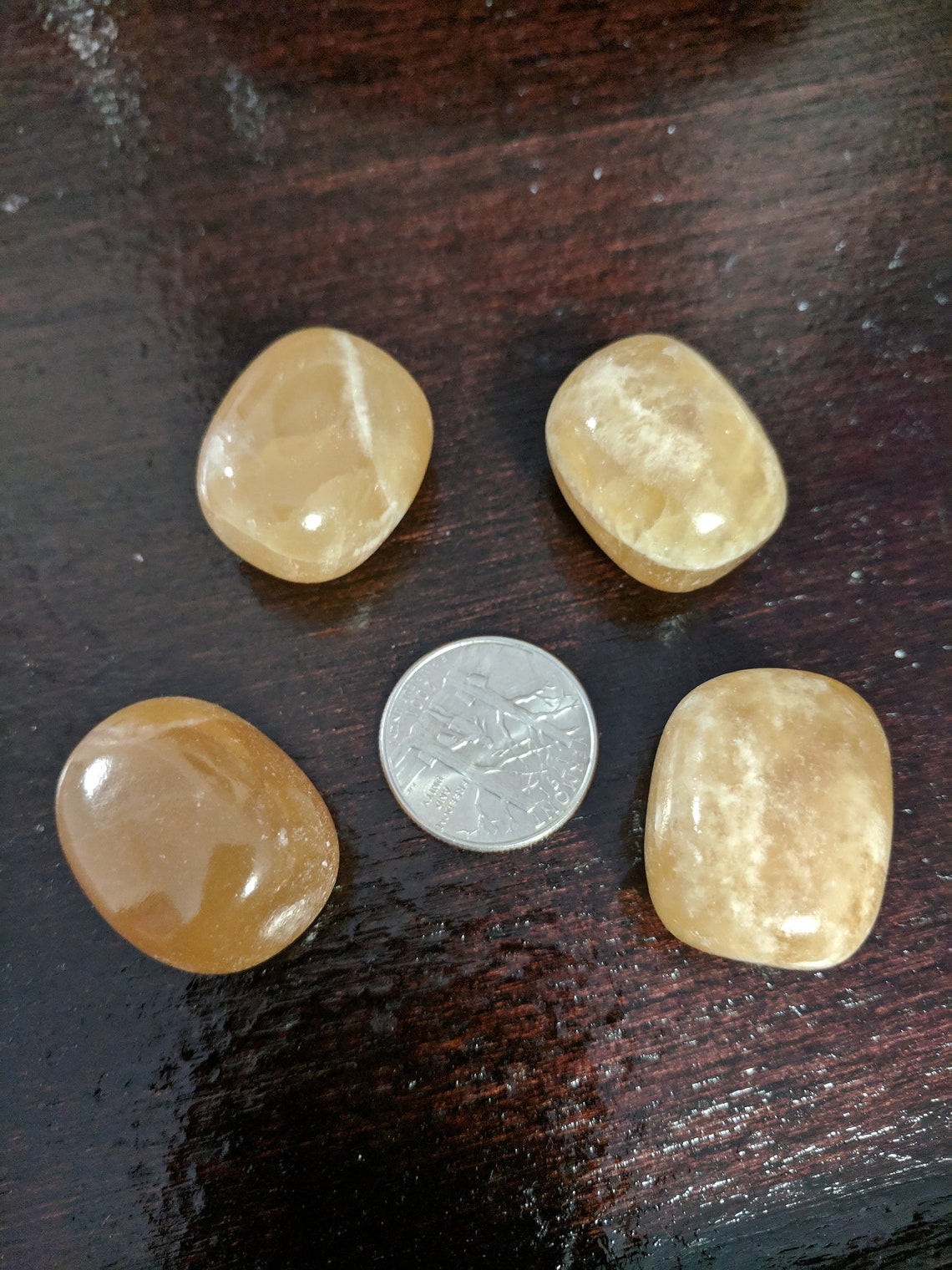 Caramel Calcite Tumbled - Etsy