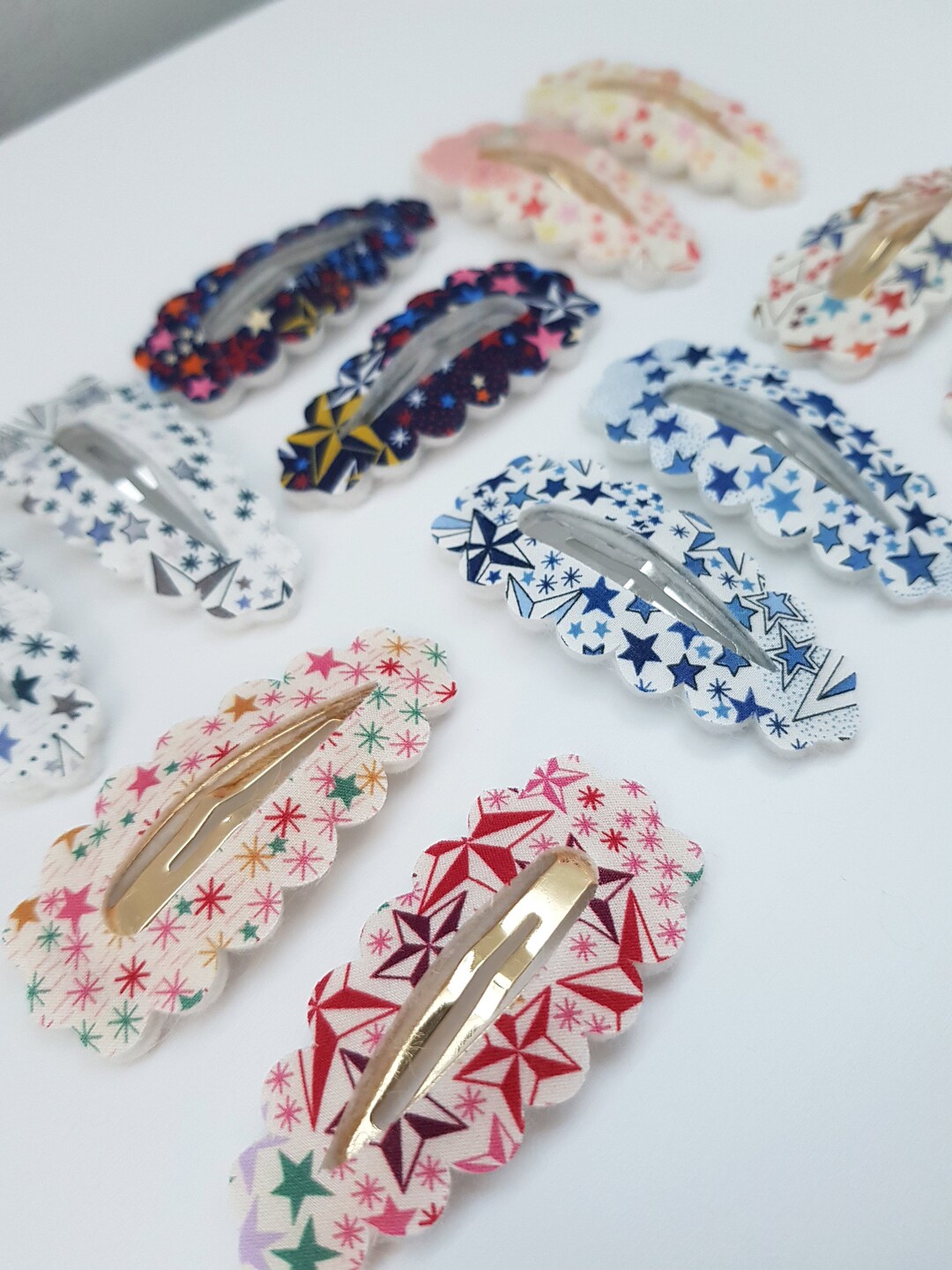 Liberty of London Scalloped Snap Clip Set-pair of Snap Clips- Hair ...