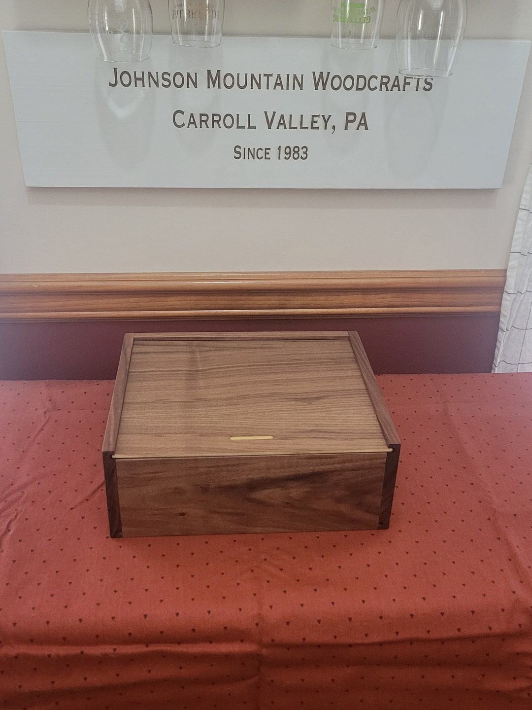 Solid Walnut Wood Gift Box With Sliding Lid - Etsy