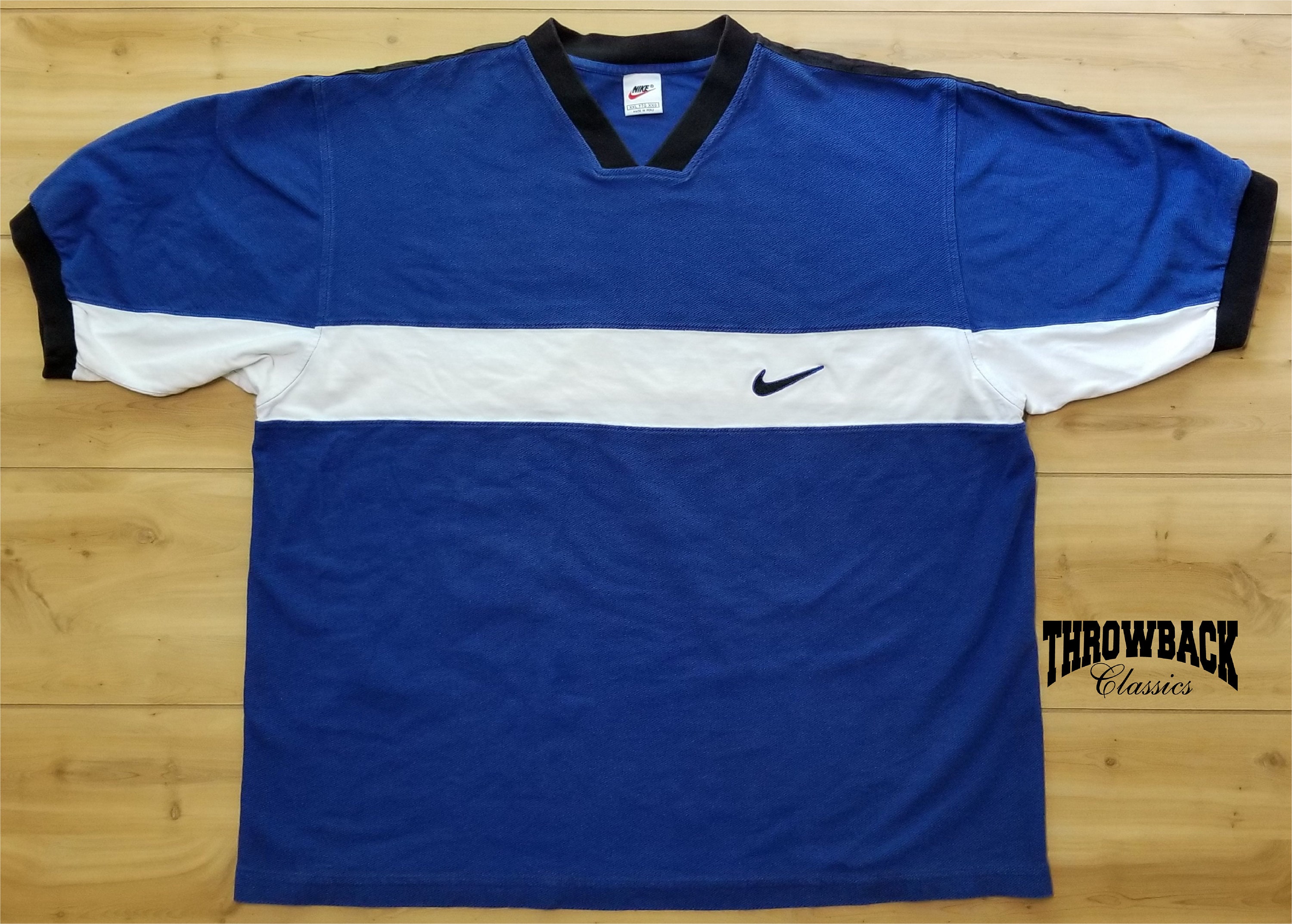 Vintage Nike 90s Heavy Tee Shirt White Tag Plain Double Swoosh ...
