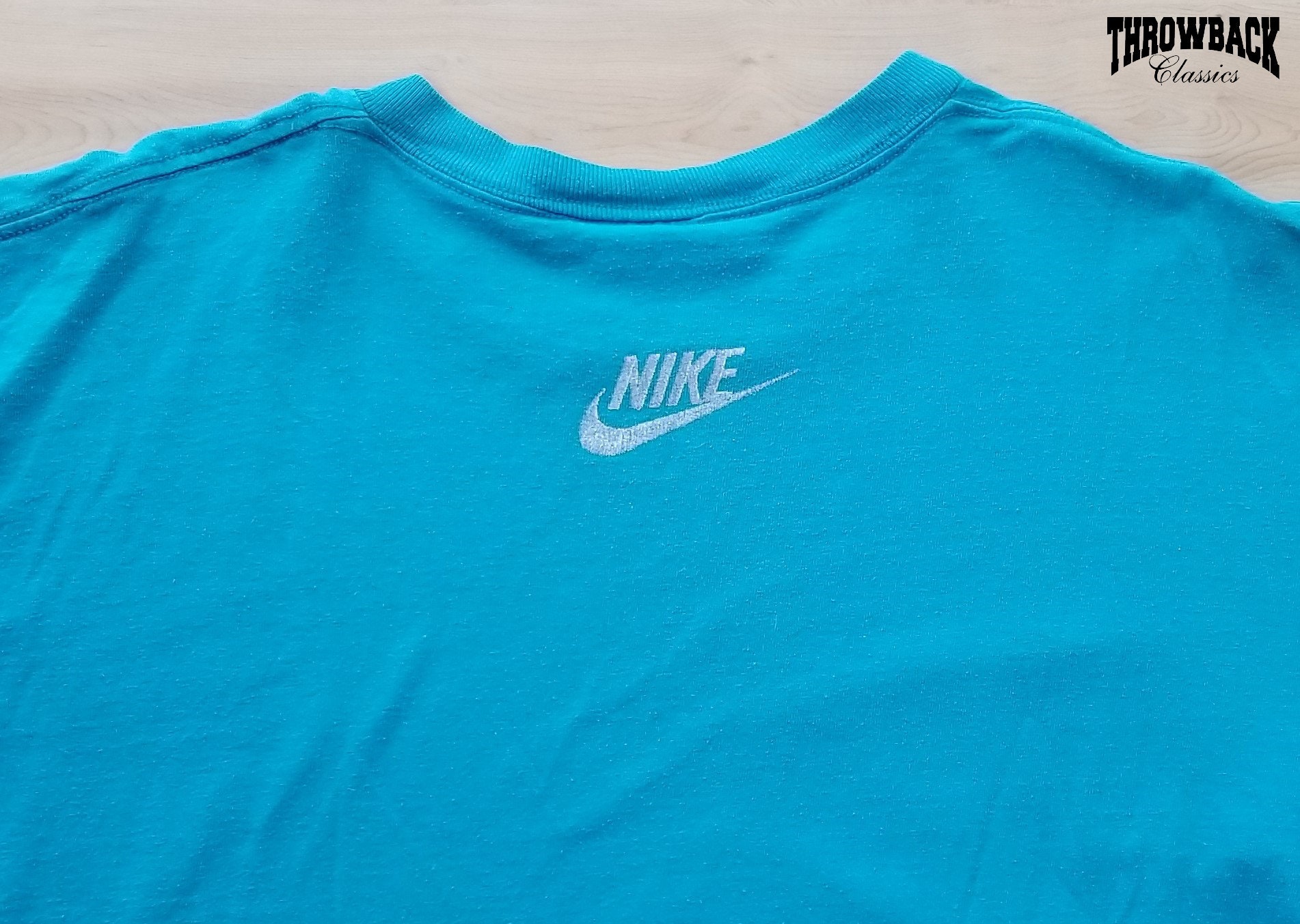 Vintage Nike 90s White Tag Swoosh Logo Tee Shirt Mens Size L - Etsy
