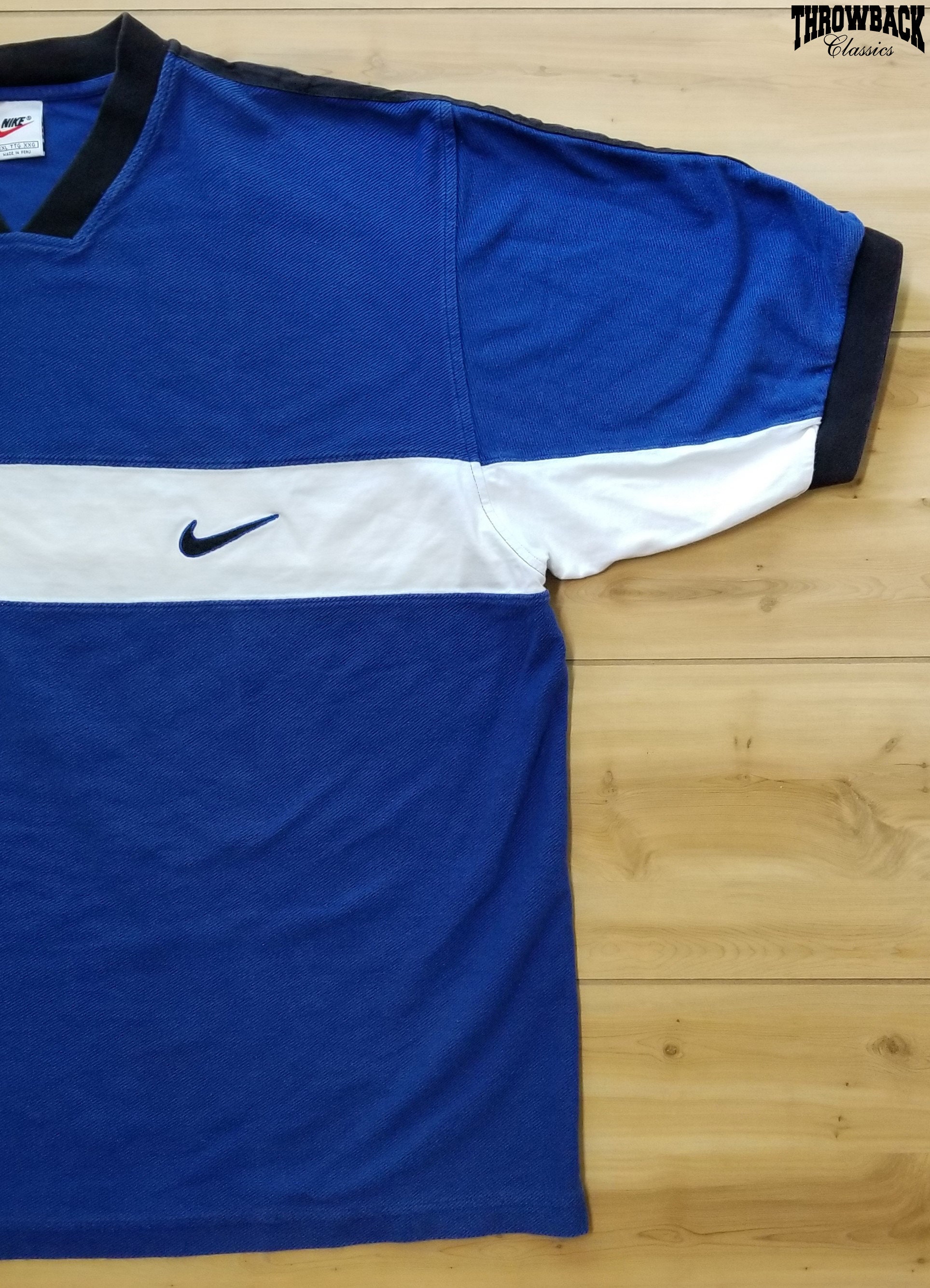 Vintage Nike 90s Heavy Tee Shirt White Tag Plain Double Swoosh ...