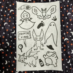 PDF DIY Embroidery Flash Sheet Cryptid Edition! - Etsy