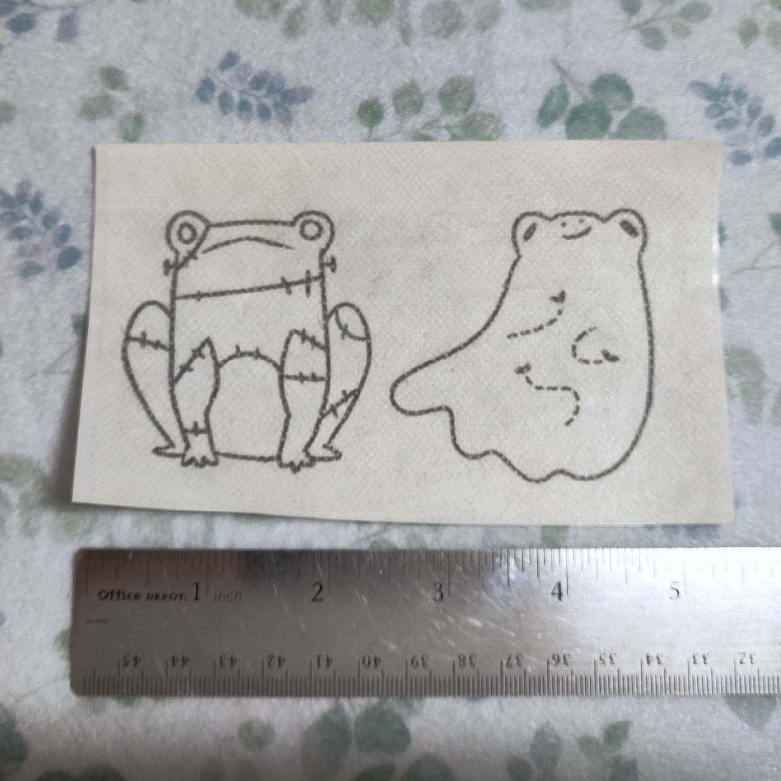 DIY Embroidery Mini Flash Sheet FROGS Craft Kits Patch - Etsy