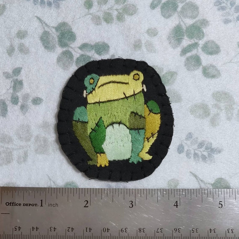DIY Embroidery Mini Flash Sheet FROGS Craft Kits Patch - Etsy