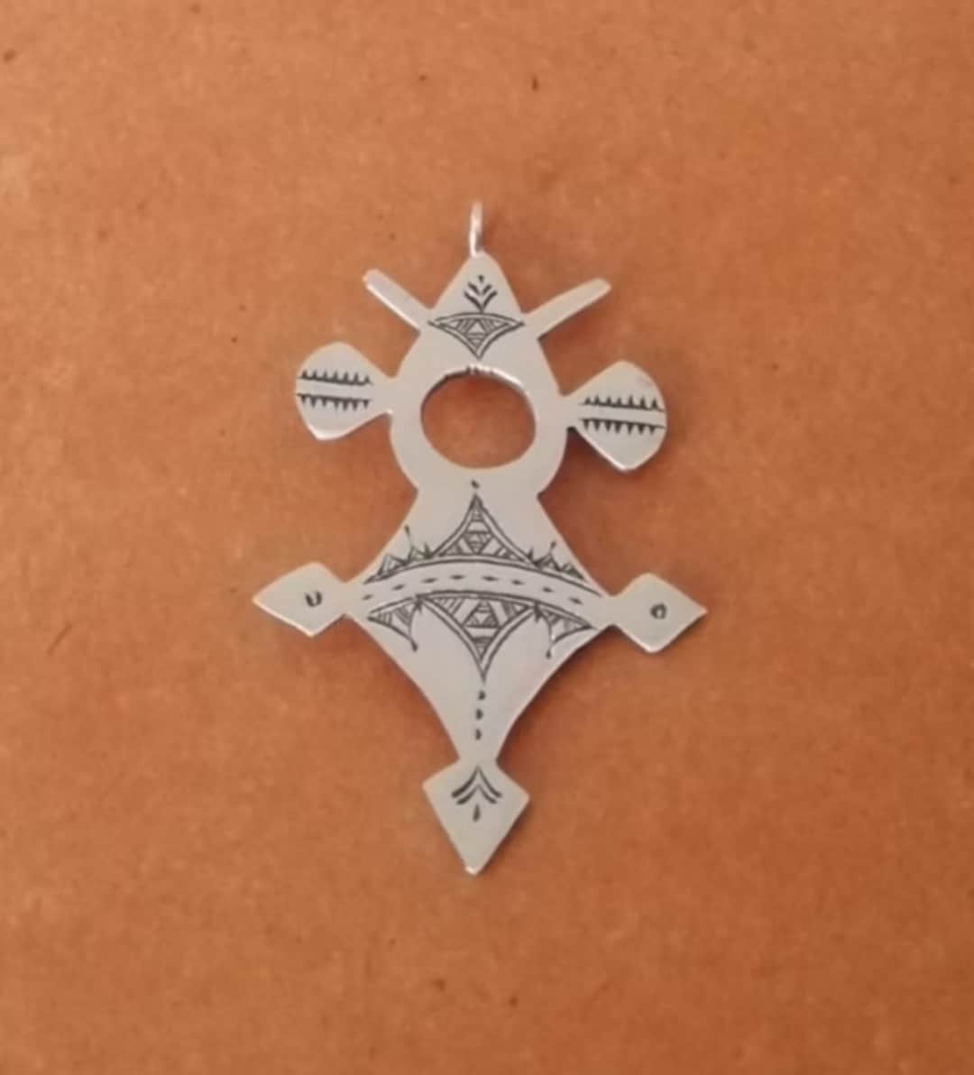 Berber Tuareg Solid Silver Amulet / Desert Cross - Etsy