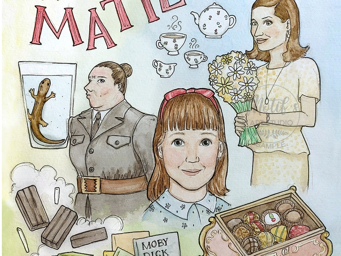 Matilda 1996 Art Print or Sticker Aquarelle - Etsy Canada