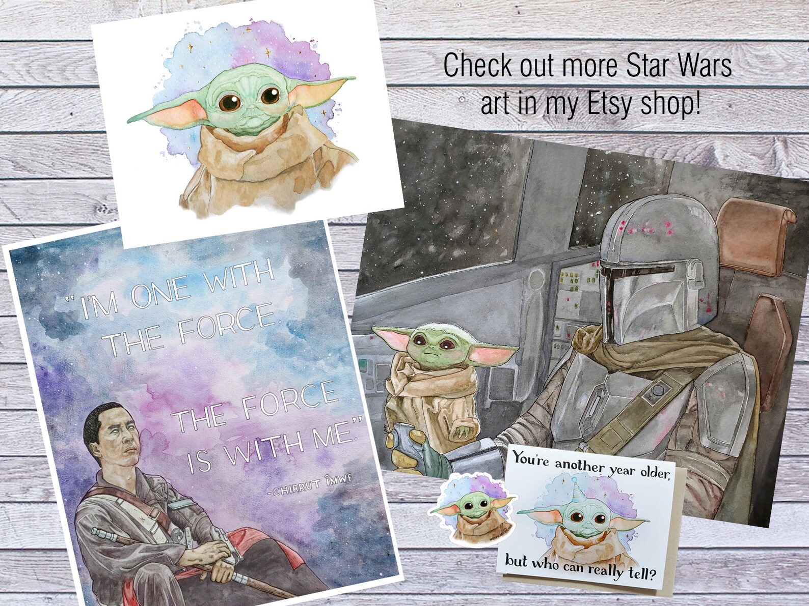 The Mandalorian Baby Yoda Star Wars Movie Poster: Art Print - Etsy