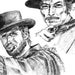 The Good, the Bad, and the Ugly Drawing, Pencil Portrait Art Print - Etsy