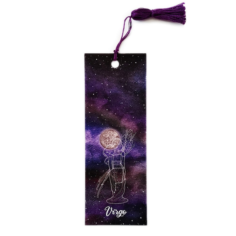 Astrology Bookmark With Tassel, Zodiac Sign Bookmark Variety ...