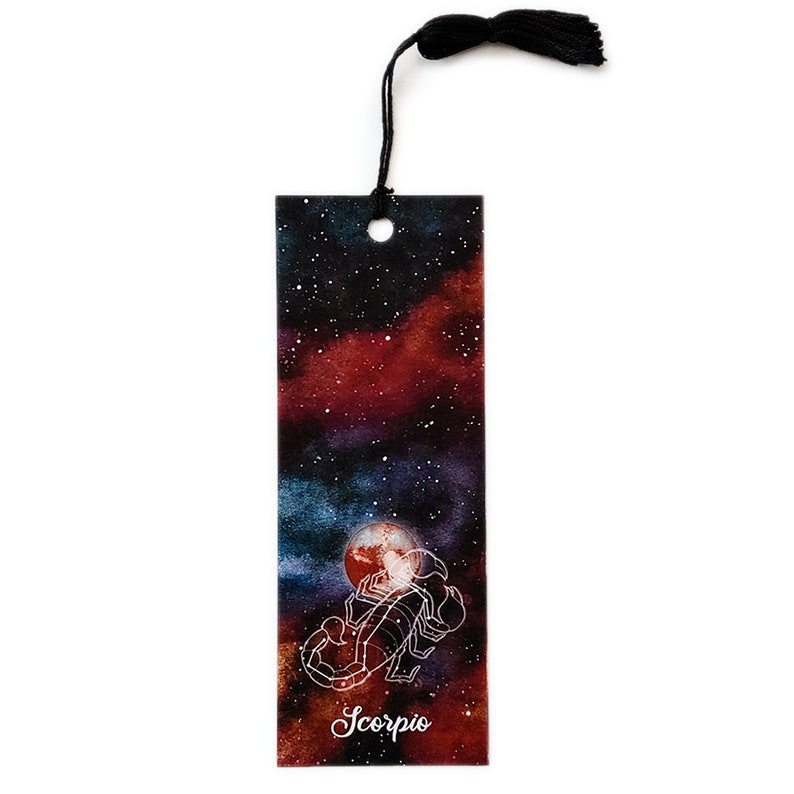 Astrology Bookmark With Tassel, Zodiac Sign Bookmark Variety ...