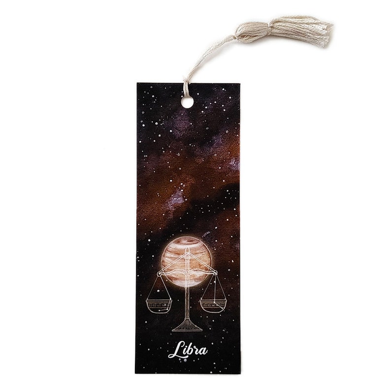 Astrology Bookmark With Tassel, Zodiac Sign Bookmark Variety ...