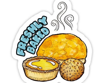 Pineapple Bun Sticker - Etsy