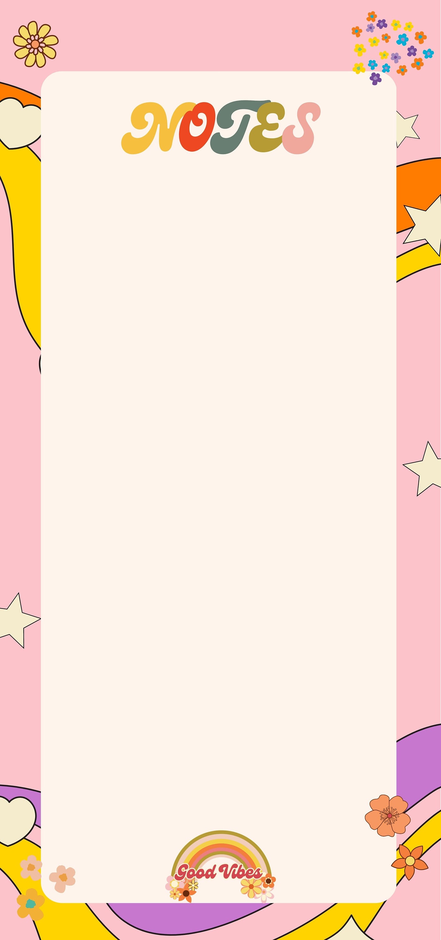 Printable Notes/ 60's Vibes Notes /4 Printable Notes - Etsy