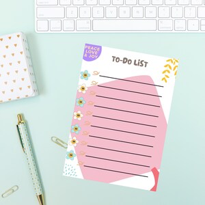 Happy to Do List/ 4 Printable to Do List/floral Vibes to Do List - Etsy