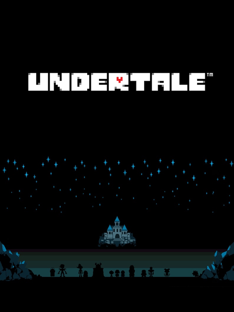Undertale Wall Art, Undertale Wallpaper, Undertale Stay Determined ...