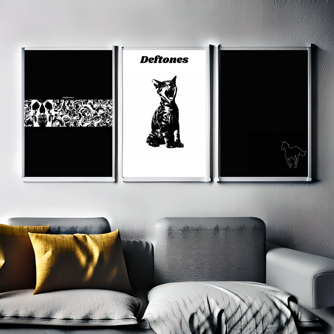 Deftones Wall Art Prints, Edgy Wall Art, Deftones Cat, Deftones Horse ...