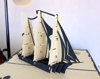 SAILBOAT and LIGHTHOUSE Nautical Pop-up 3D Card Home Décor - Etsy