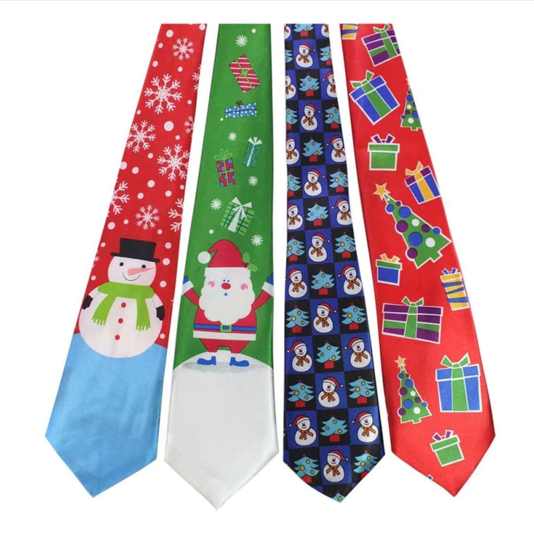 9.5cm Christmas Tie for Men Best Xmas Mens Ties Mens Neckties ...