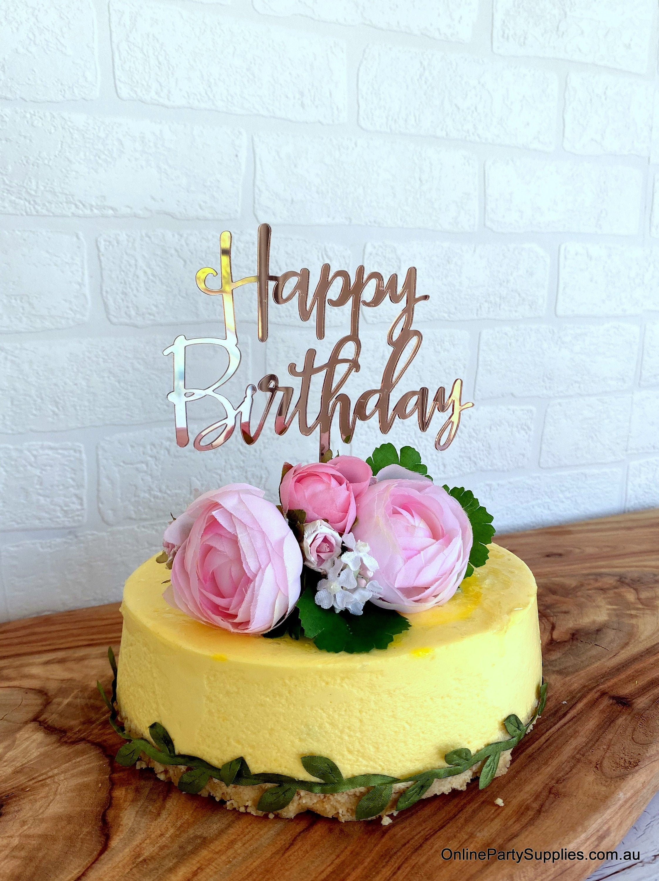 Party Décor Paper & Party Supplies Cake Decorations Laser Cut Script ...