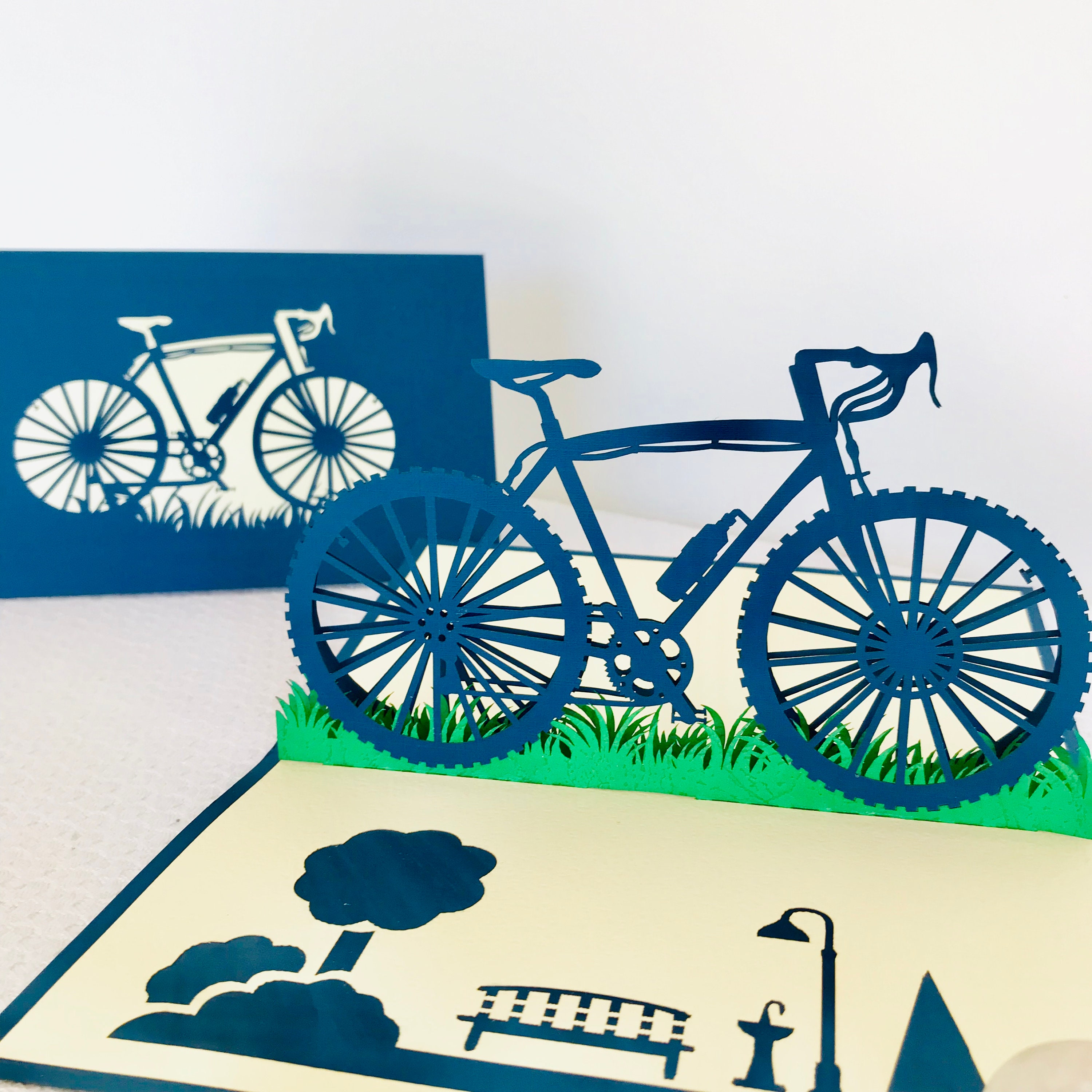 Blue Bicycle Pop up Card Pop up Birthday Card Special Gift - Etsy UK
