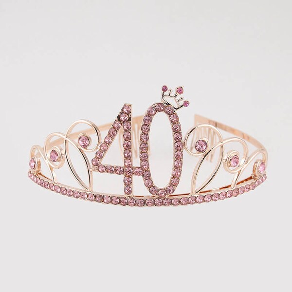 Rose Gold Tiara - Etsy Australia