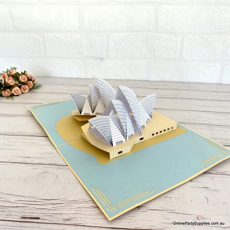Sydney Opera House Card Pop up Birthday Card 3D Card Bon | Etsy