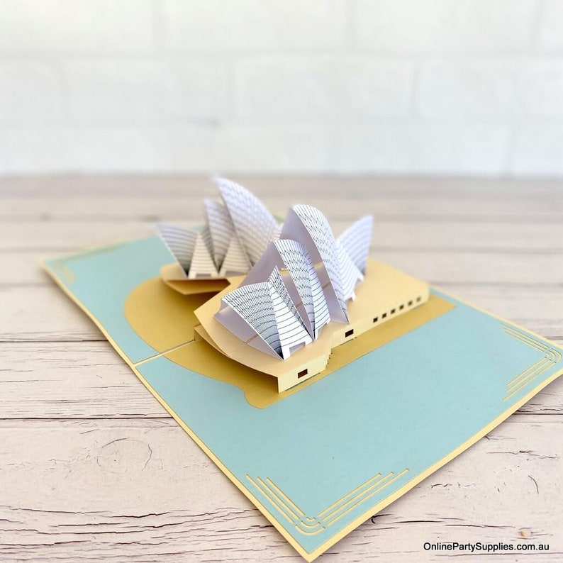 Sydney Opera House Card Pop up Birthday Card 3D Card Bon | Etsy