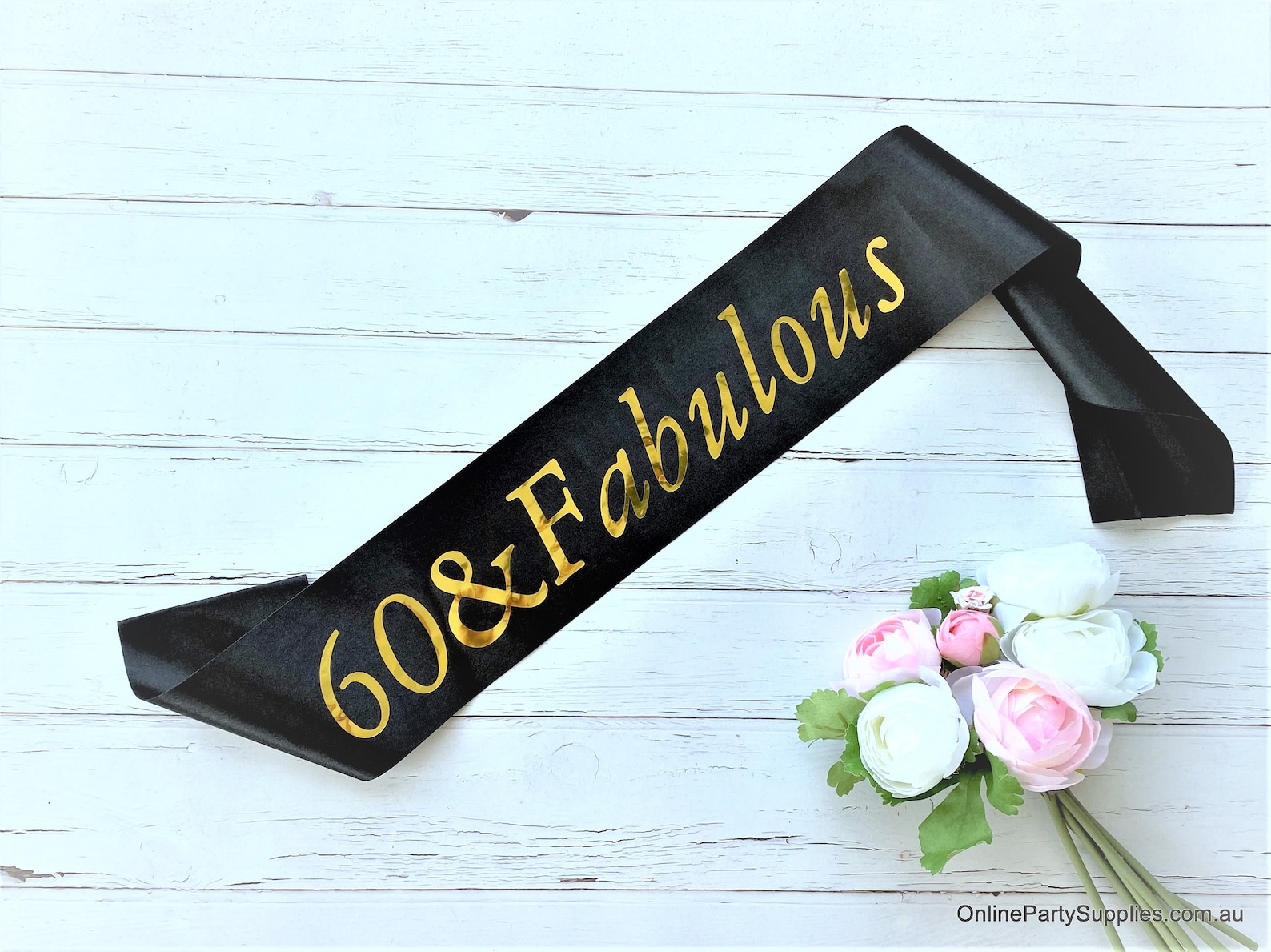 60 & Fabulous Sash 60th Birthday Celebrations Sixtieth - Etsy
