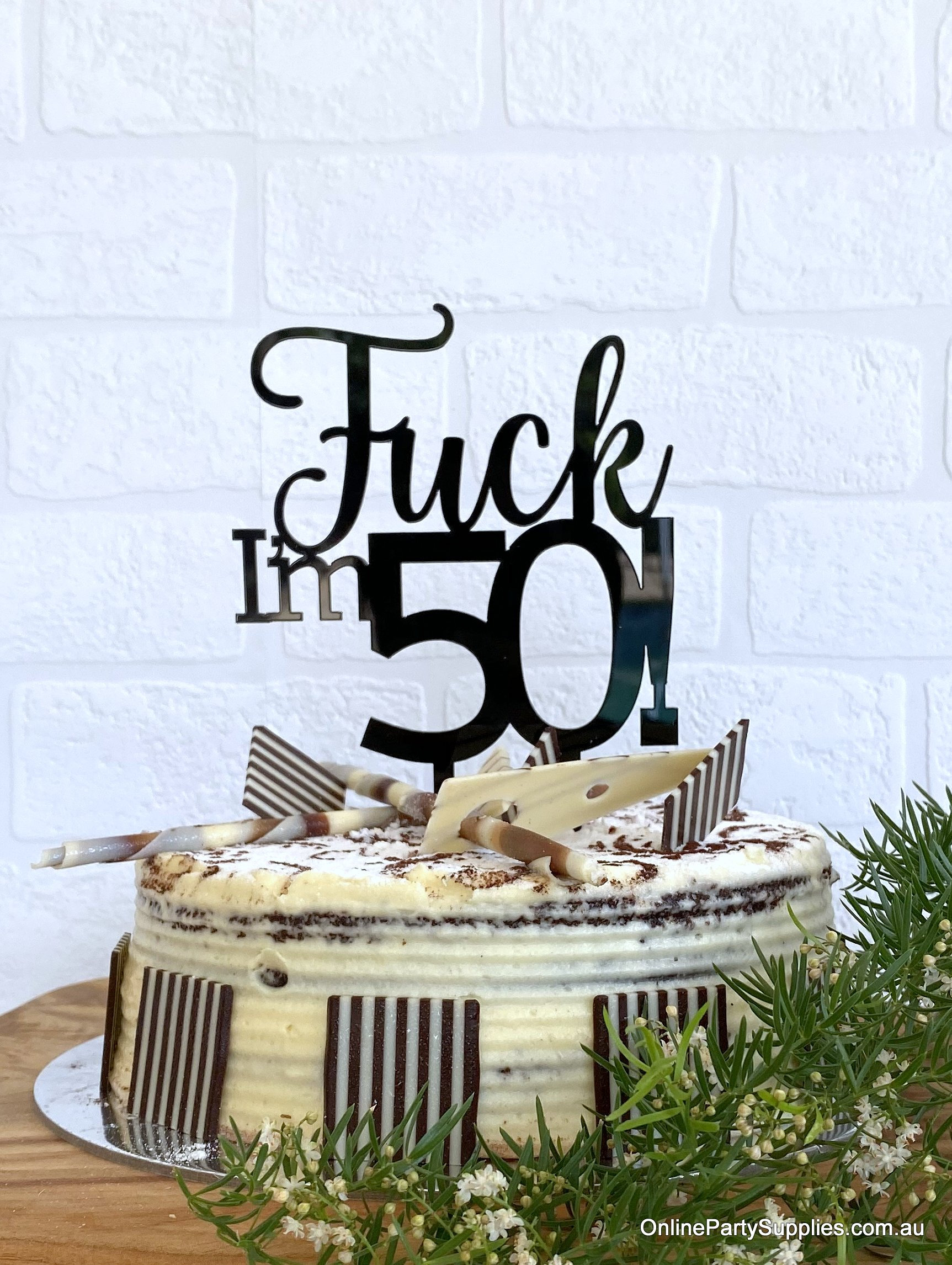Funny rude finger cake topper for adult birthday cakes and cheeky ...