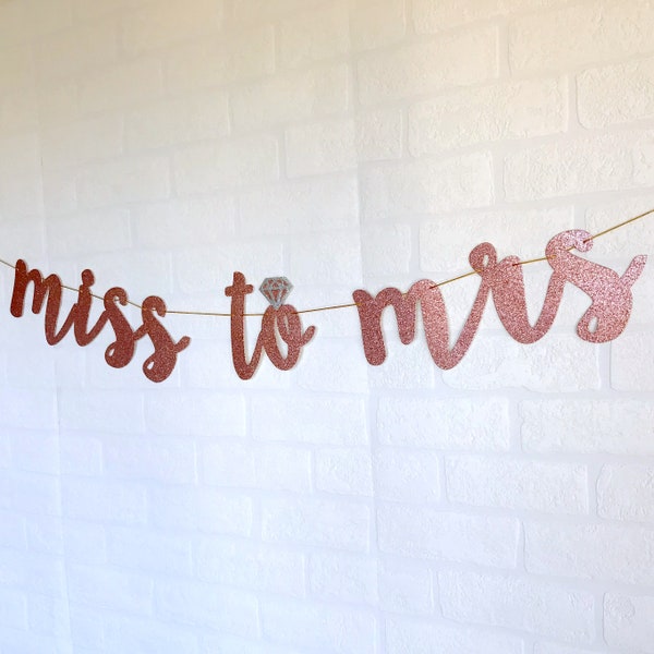 Miss to Mrs Sign - Etsy