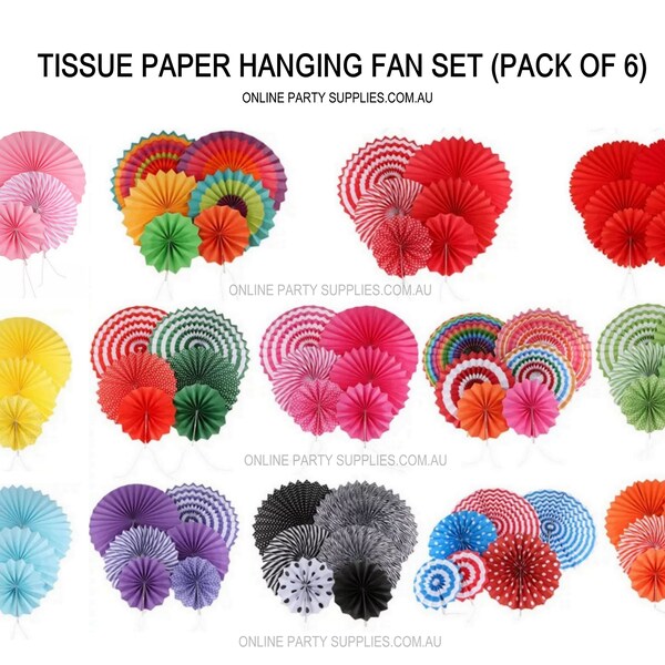 Tissue Paper Fan - Etsy