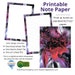 4 Sets Printable Note Paper | Download Scrapbook Paper | PRINTABLE ...