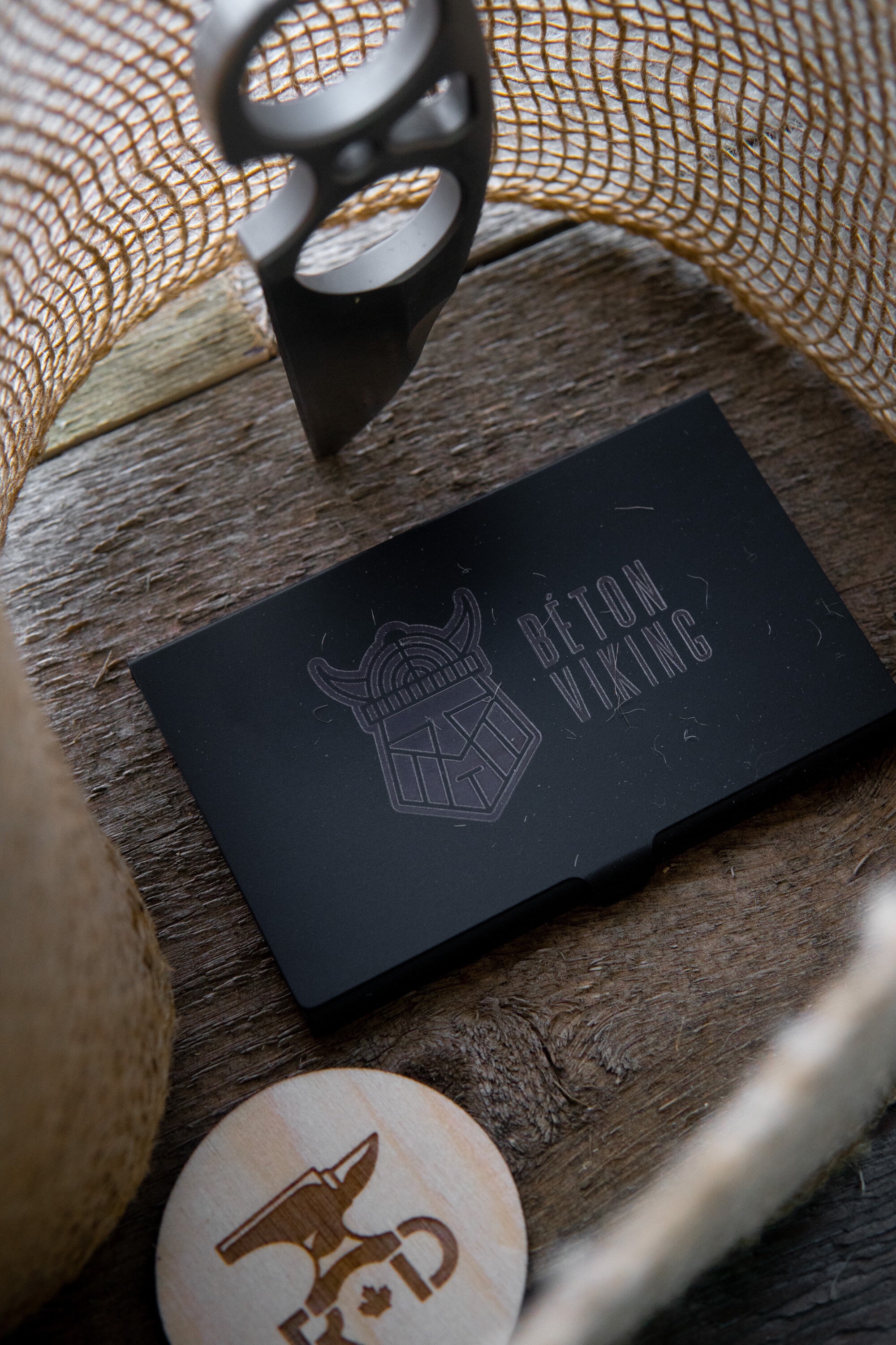 Customizable Laser Engraved Matte Black Metal Business Card Holder ...