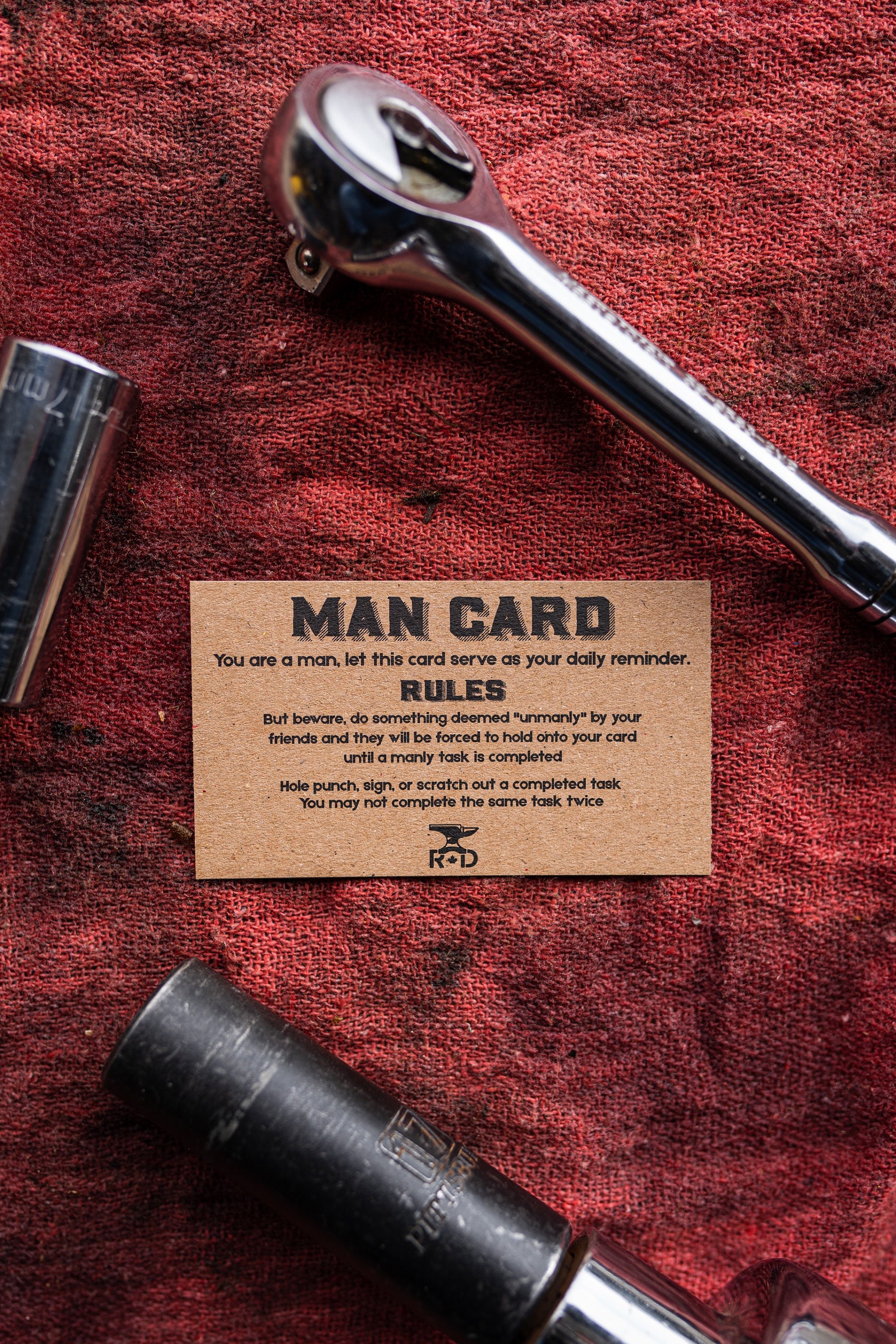 Man Card Game Official Fathers Day Funny Christmas Stocking - Etsy
