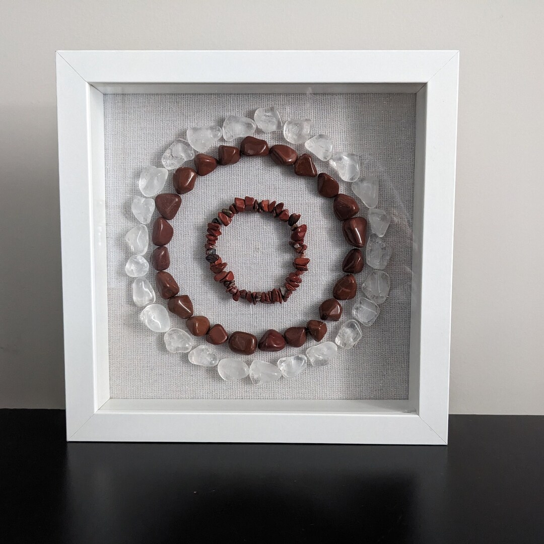 Unique Crystal Shadow Box Interior Decor, 8.75x8.75 Frame Crystal Art ...