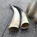 1PCS Hand-made Polished Ox Horn Skull Pure Natural Horns DIY Crafts ...