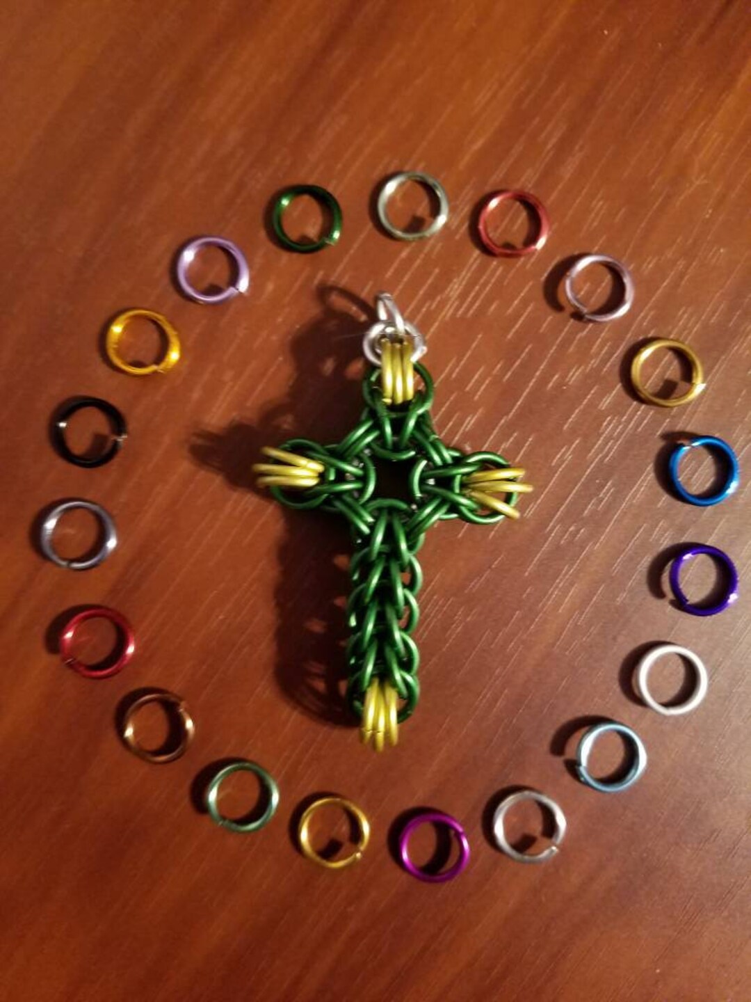 Chainmail Cross Tipped 2 color - Etsy.de