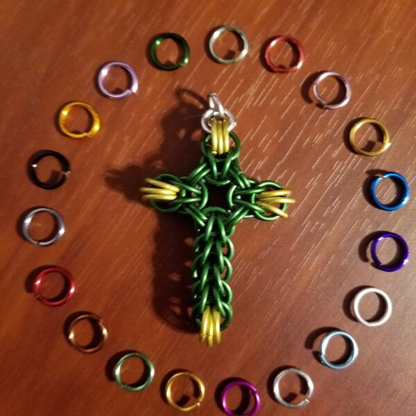 Chainmail Cross - Etsy