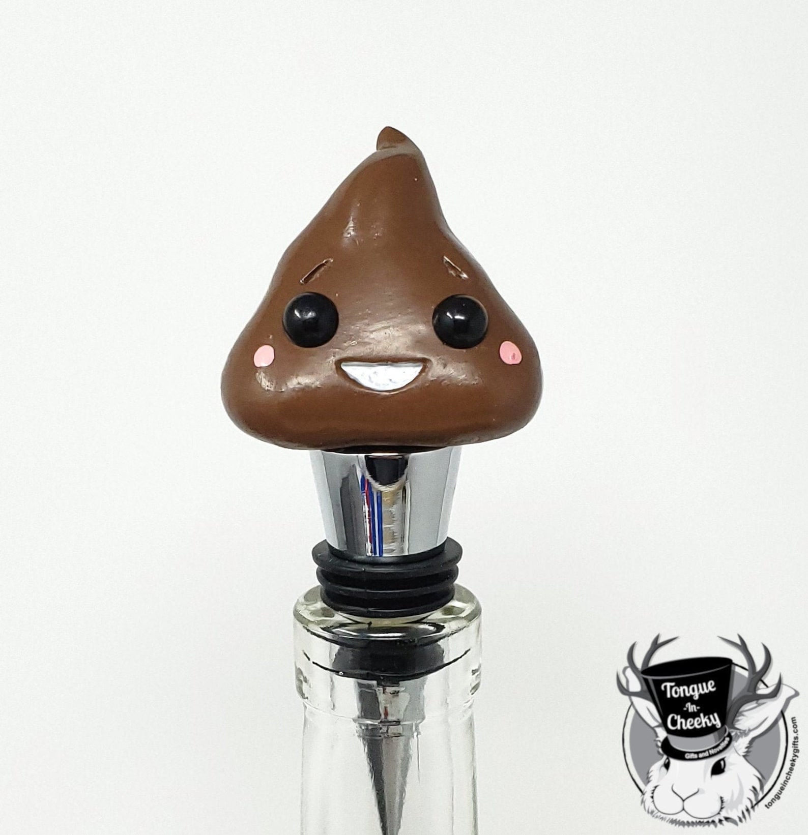 Poop Emoji Wine Bottle Stopper / World's Shittiest / Funny Stocking ...