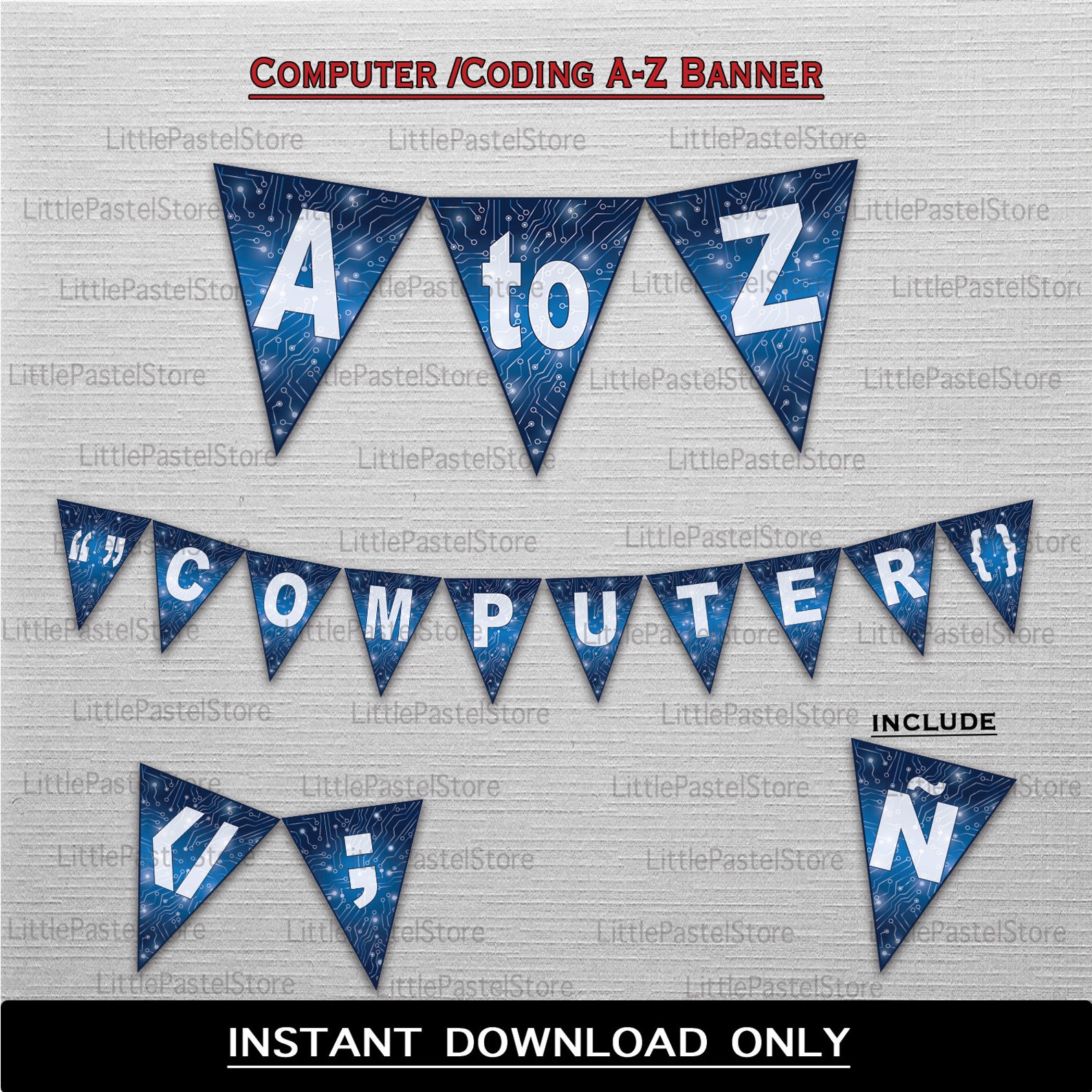 Computer Theme Banner/sign, Coding Theme Party Banner, Programmer Theme ...
