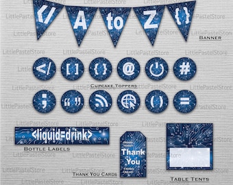 Computer Theme Party Package, Coding Theme Party Package, Programmer ...