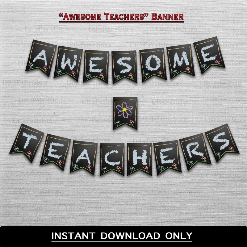 Teacher Banner - Etsy